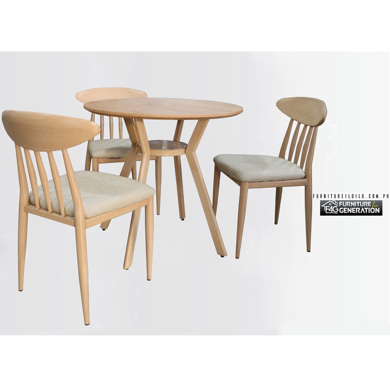 Dose Round Dining Table Set 3 Three Seater Furnitureiloilo.com.ph ...