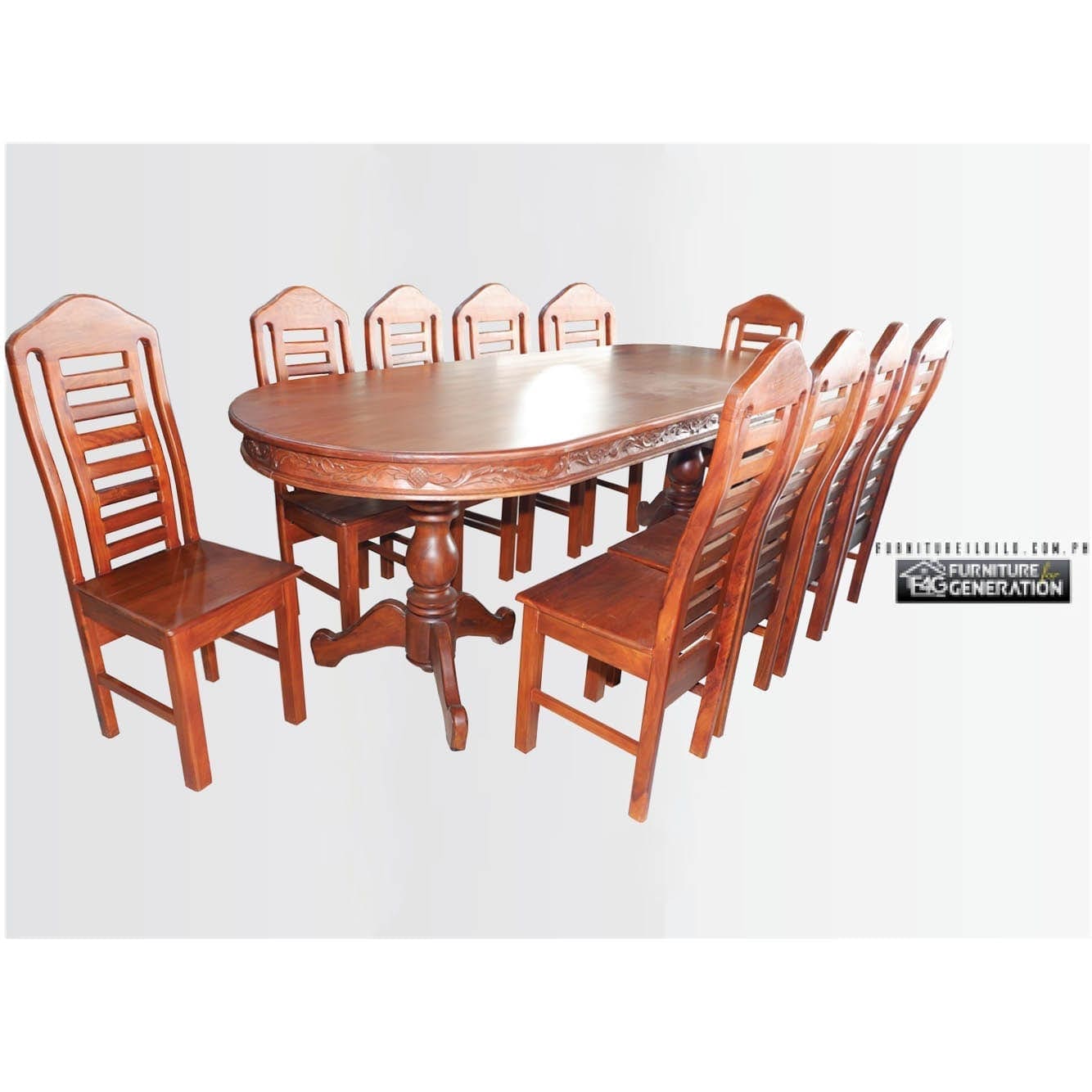 Gingreh Dining Table Set Narra 10 Ten Seater Furnitureiloilo.com.ph ...