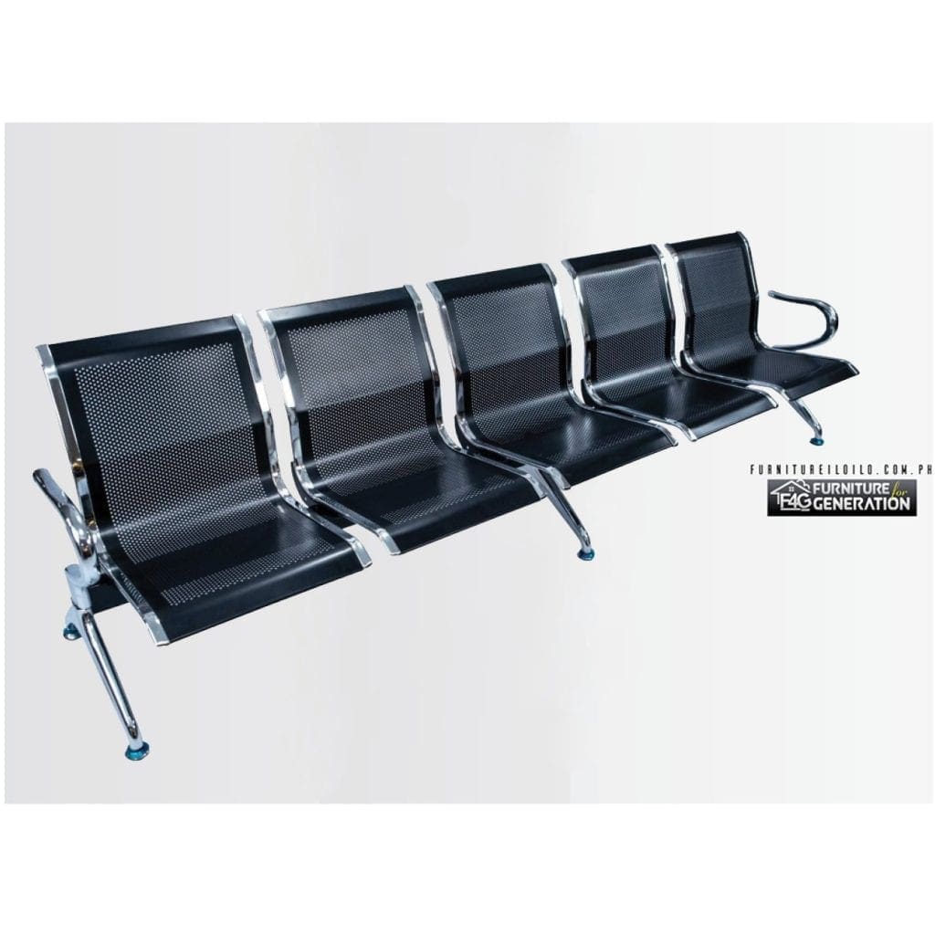Genz Gang Chair Black, 3 Seater, 4 Seater , 5 Seater MS Furnitureiloilo ...