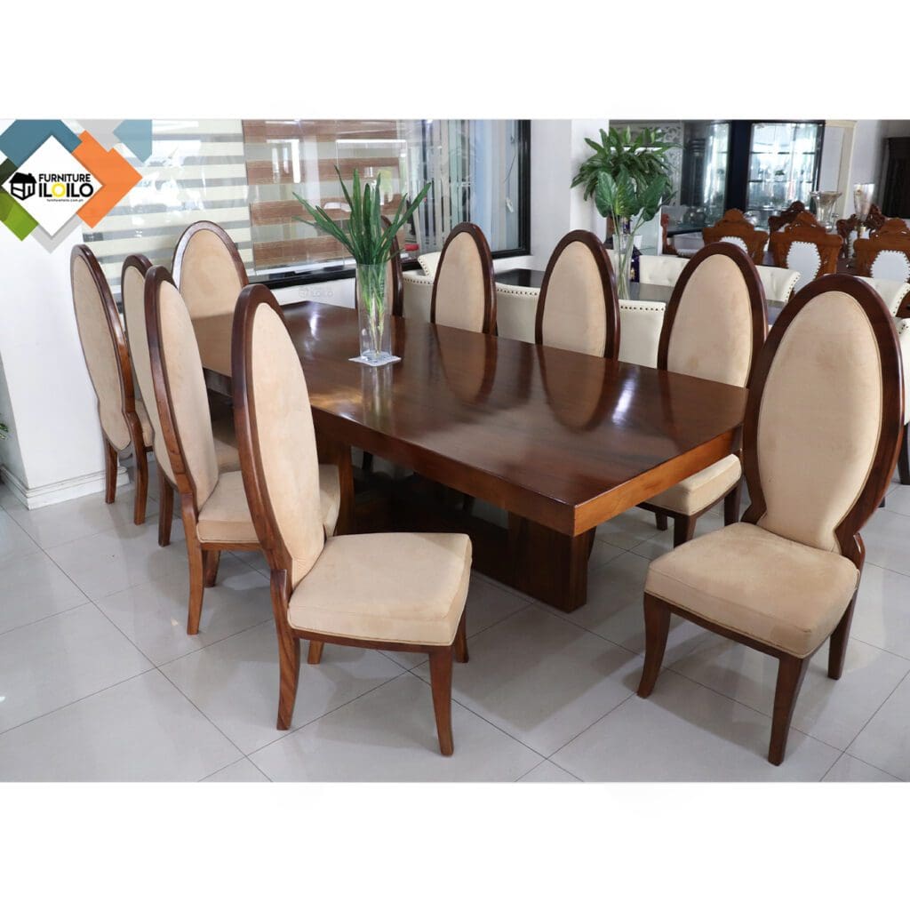 Ayanokoji Rectangular Acacia Dining Table Set 10 Ten Seater ...