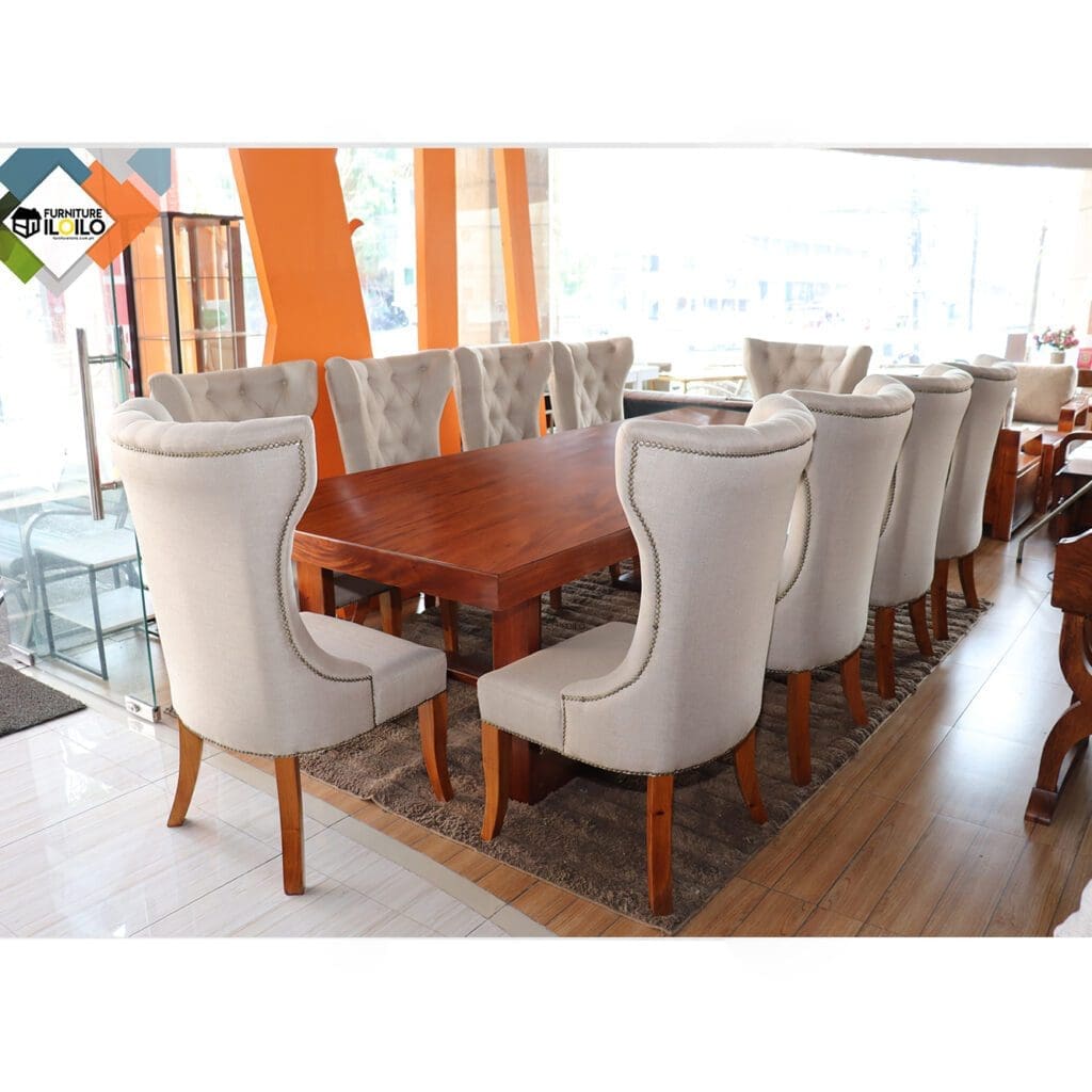 Arca Rectangular Mahogany Dining Table Set 10 Ten Seater ...