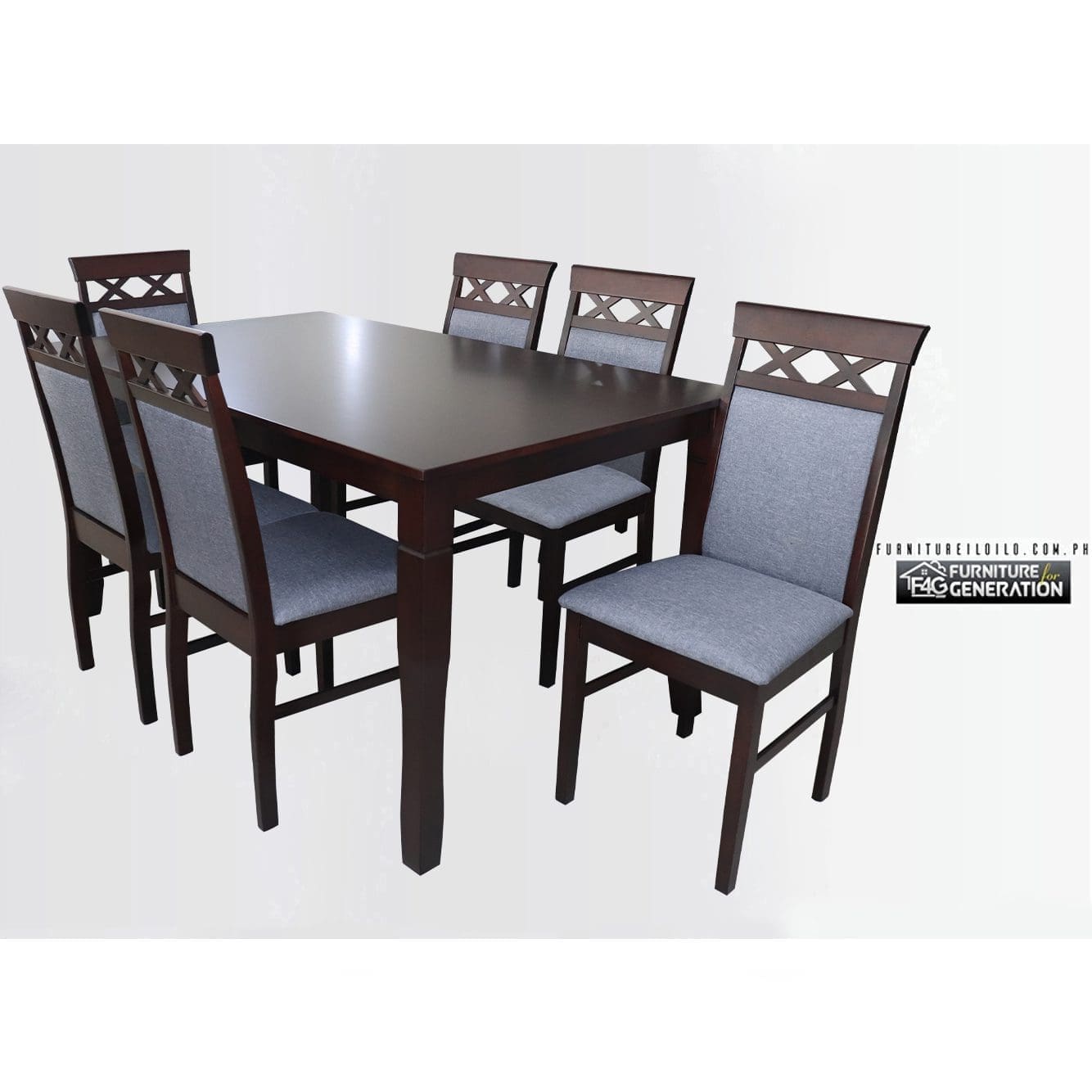 Lico Dining Table Set 6 Six Seater Furnitureiloilo.com.ph ...