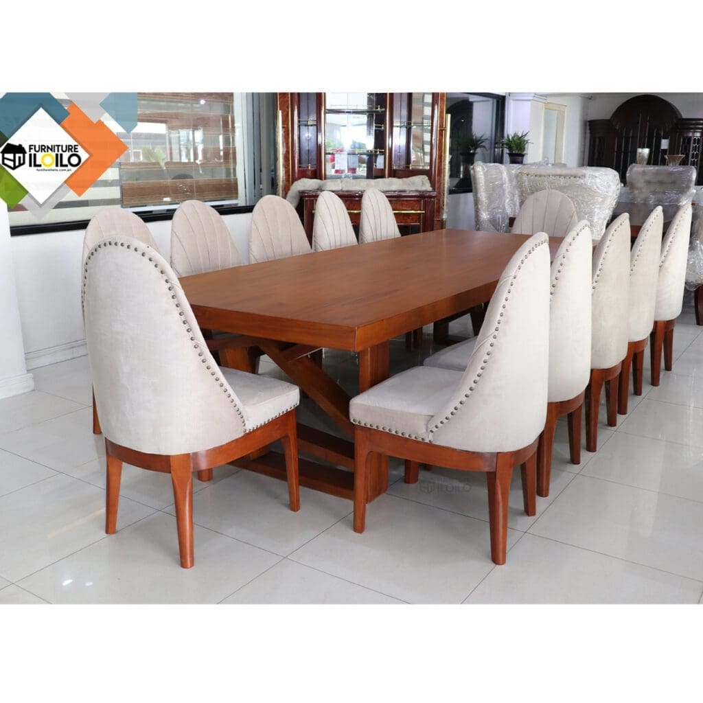 Rayqyaza Rectangular Acacia Dining Table Set 12 Twelve Seater ...